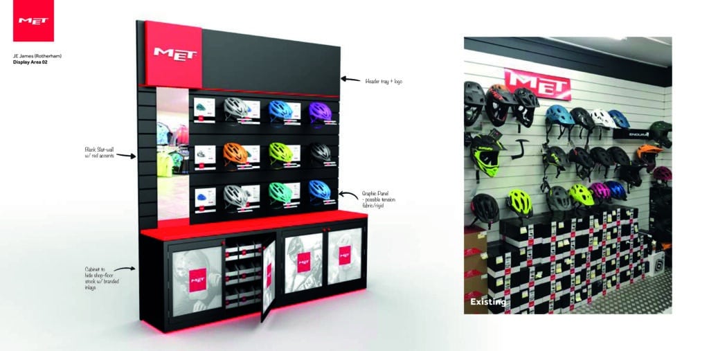 MET Helmets Store Displays | John E Wright