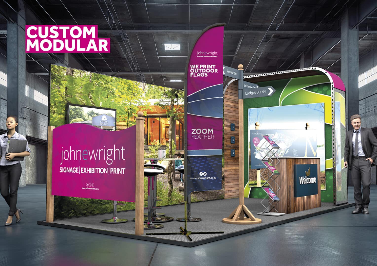 Custom Modular Stands | John E Wright Print